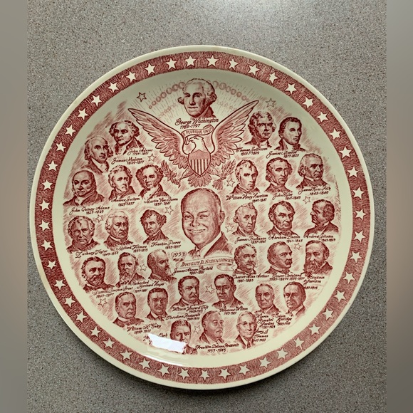 Vernon Kilns | Kitchen | Vintage Eisenhower Admin Presidential Plate By ...